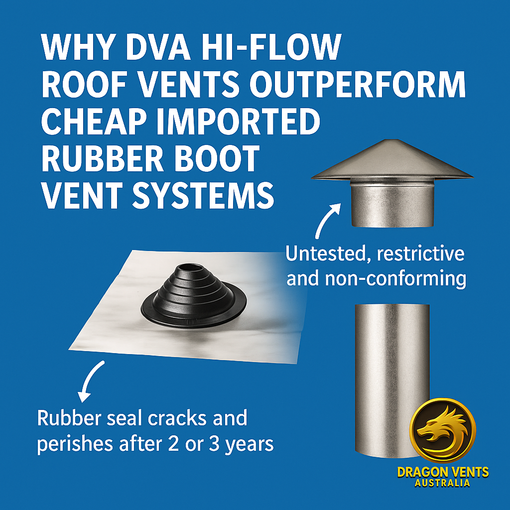 Dragon Vents vs Rubber-Boot Roof Vents | Bushfire-Rated Hi-Flow Roof ...